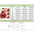 2 Pack Womens Santa Christmas Lingerie Set With Garter Plus Size Push