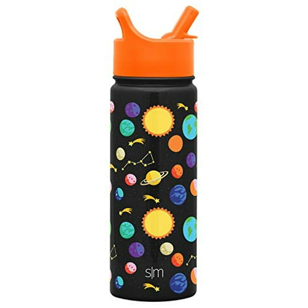 Botella de agua Simple Modern Summit Kids de 530 ml con tapa de pajita ...