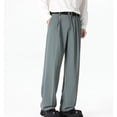 Admvng Mens Dress Pants Solid Buttons Zipper Casual Trousers - Walmart.com