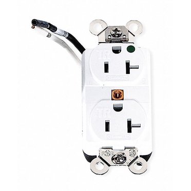 Receptacle Hospital Grade 4-Plex 20A 125V 5-20R Ivory - Walmart.com