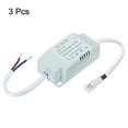Uxcell 1-3W 300mA LED Driver AC 85-265V Output 9-12V DC Male Connector Transformer 3pcs ...