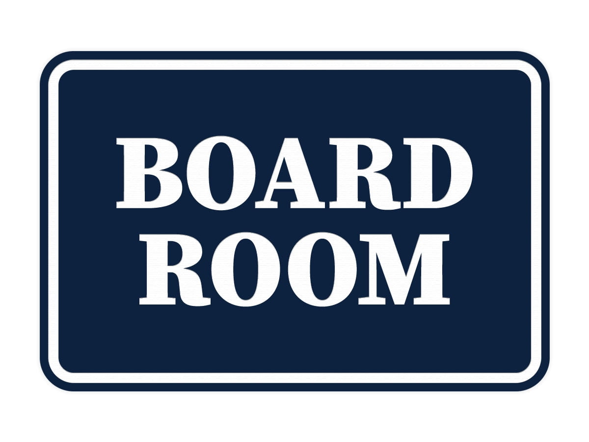 Signs ByLITA Classic Framed, Board Room Sign (Navy Blue / White ...
