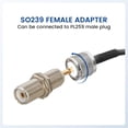 239 to 239 female wall-mounted coaxial coupler, for / amateur radio 259 ...