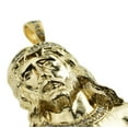 Huge Jesus Face Hip Hop Pendant Large Big Bling Bust Gold Finish Iced ...