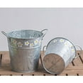 Decorative Galvanized Metal Buckets, Rustic Vintage Pot Planter ...