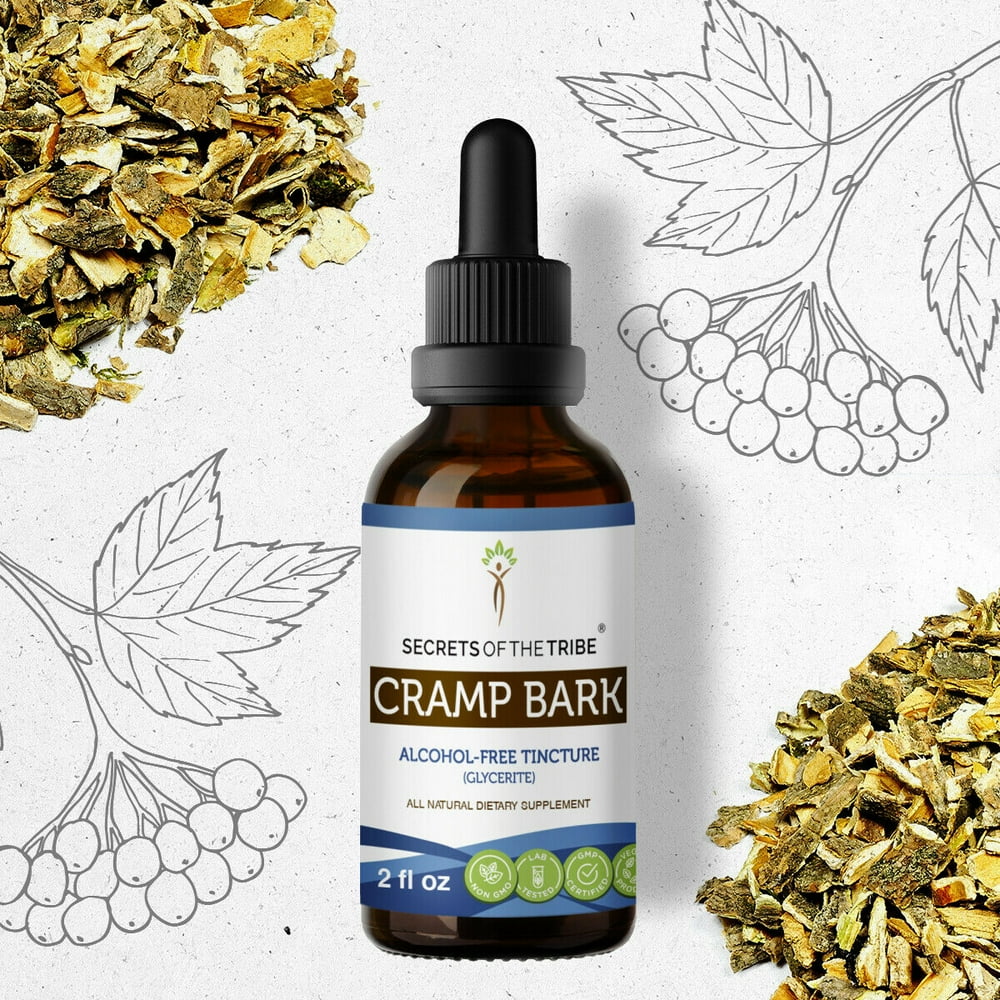 Cramp Bark Tincture Alcohol-FREE Extract, Organic Cramp Bark Viburnum ...