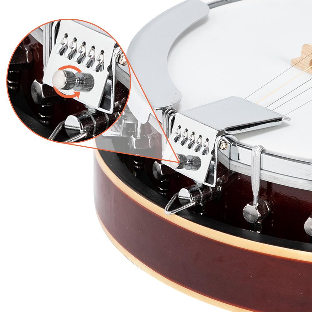 Buy Glarry 5-String Resonator Banjo Reentrant Tuning Banjo Used in ...