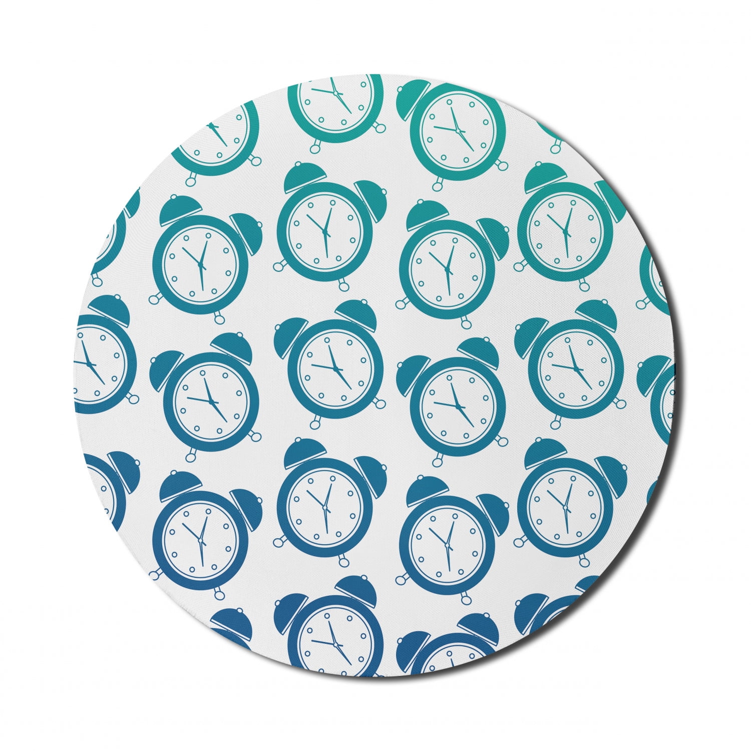 Retro Mouse Pad for Computers, Alarm Clock Patterns in Vintage Style ...