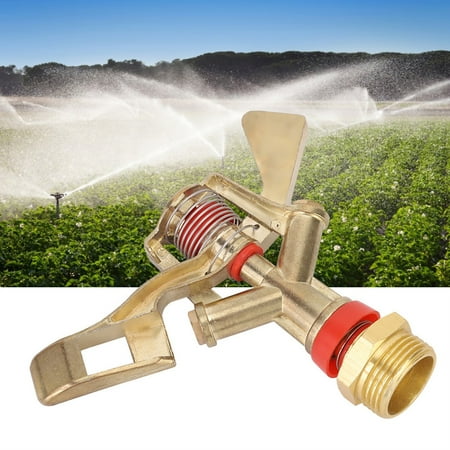 Water Sprinkler, Rocker Arm Sprinkler Zinc Alloy Irrigation Sprinkler ...