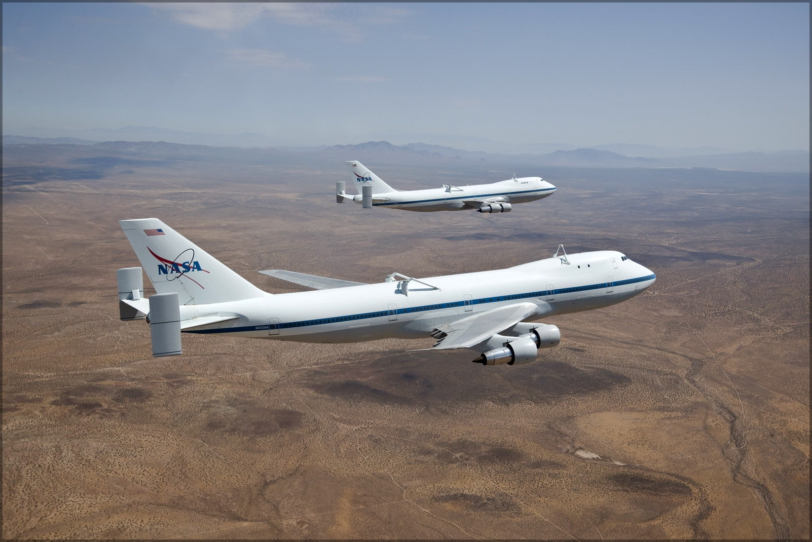 24"x36" Gallery Poster, NASA modified Boeing 747 space shuttle Carriers ...