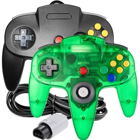 2 Pack Classic 64 Controller, FYBTO ame pad Joystick for 64 - Plug ...