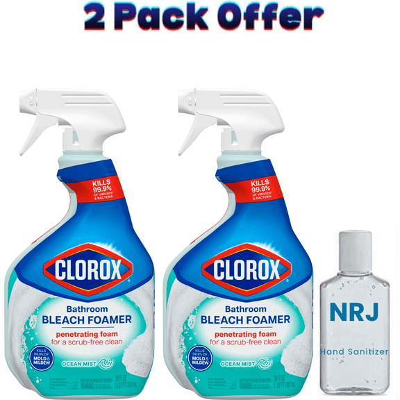 Clorox Ocean Mist Bathroom Foaming Spray Cleaner, Bleach Disinfectant ...
