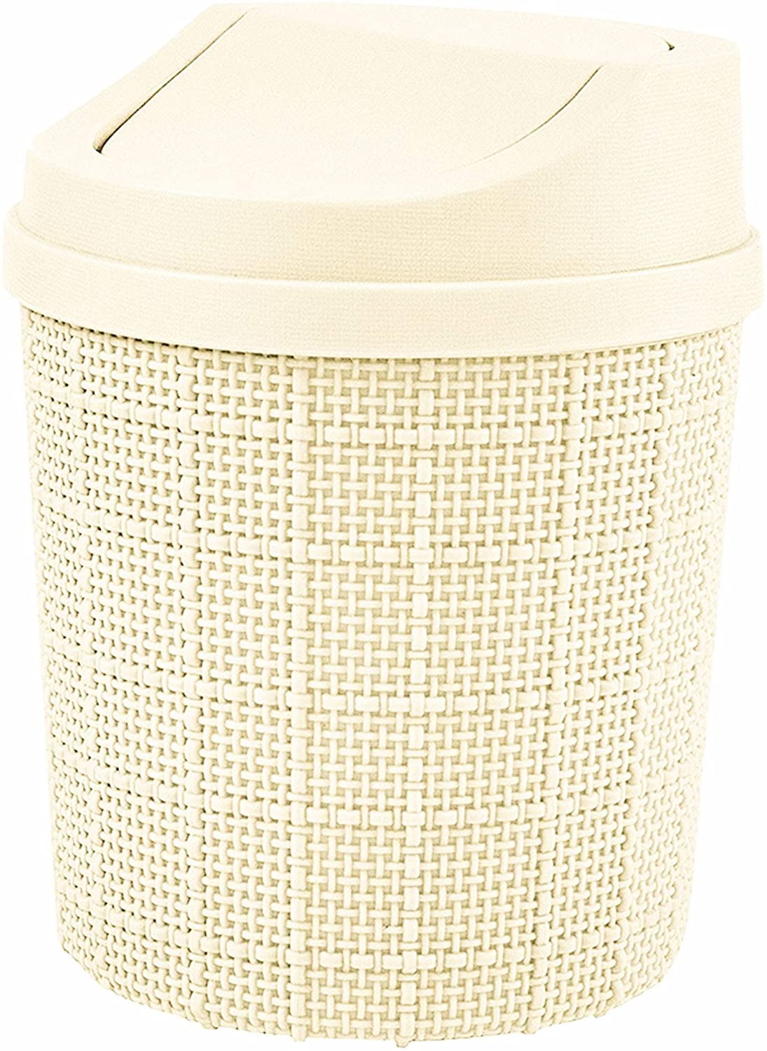 Mini rubbish bin with swing lid, 1.5l table rubbish bin, small rubbish ...