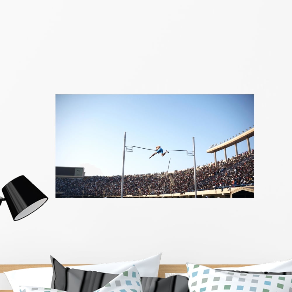 Pole Vault Wall Mural by Wallmonkeys Peel and Stick Graphic (36 in W x ...