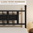 Black Steel Slat Support Queen Size Bed Frame No Box Spring Needed ...