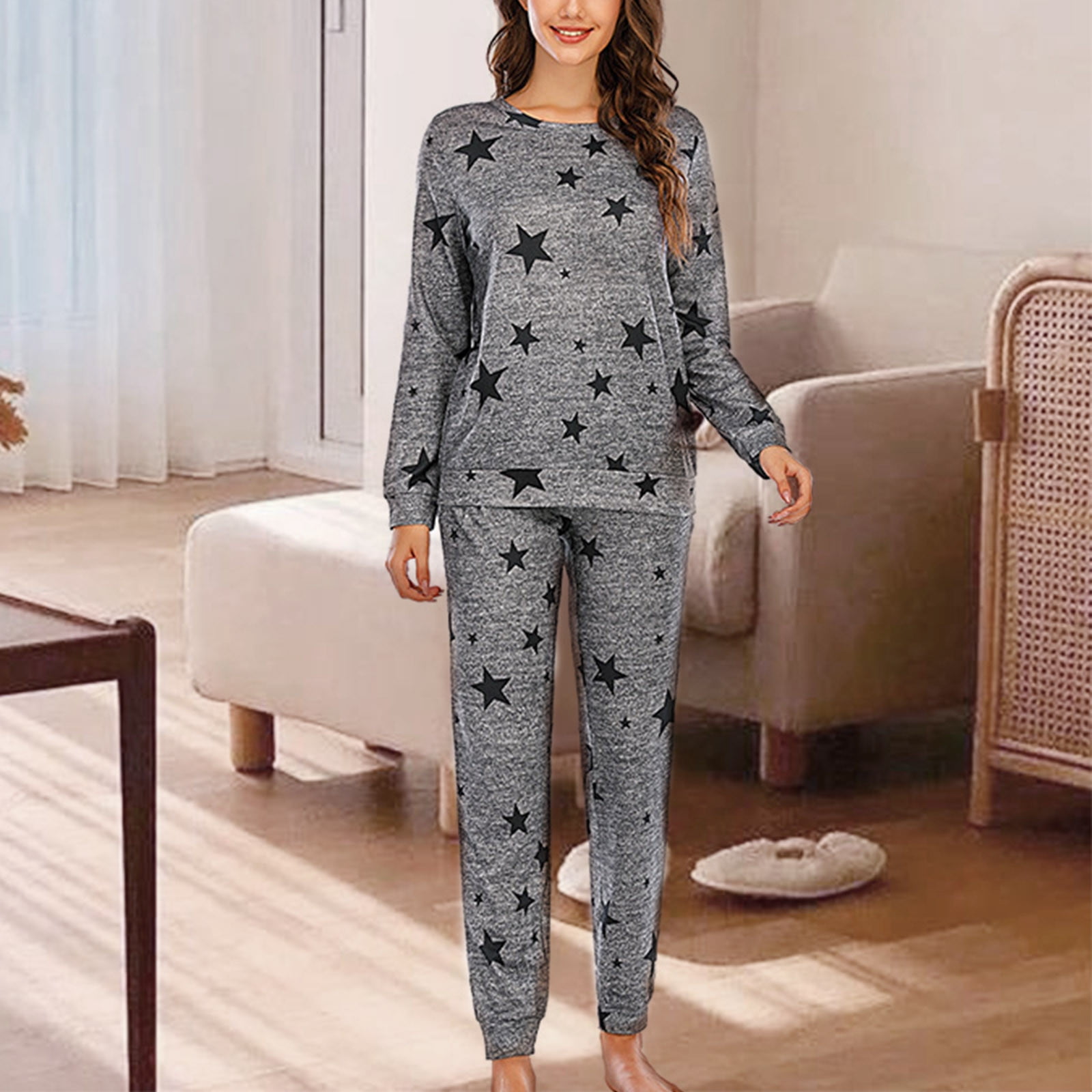 Gift TIMIFIS Women’s Pajamas Set Long Sleeve Sleepwear with Pants 2 ...