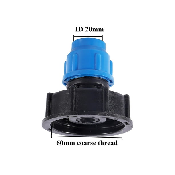 Ibc Water Tank Reducing Adapter 20/25/32mm Plastic Pe Pipe Straight ...