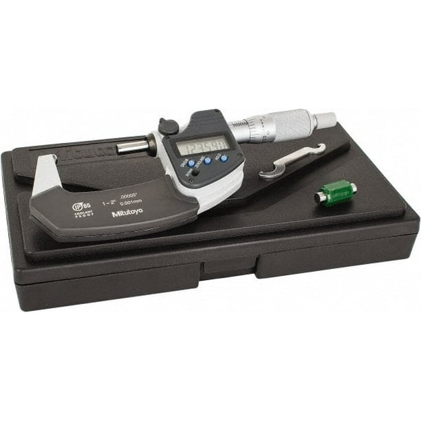 Mitutoyo 1 to 50.8mm Measurement, Spherical Face Micrometer - Walmart.com