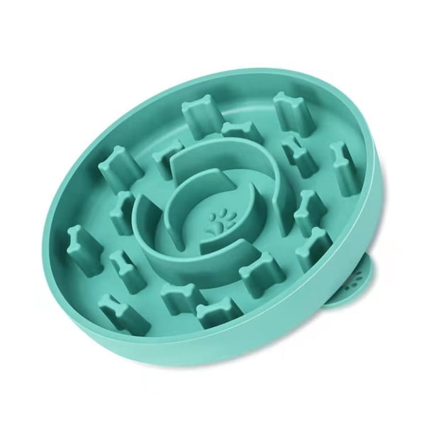 Silicone Slow Feeder Dog Bowl with Suction Cup, Slow Feeder Cat Bowl ...