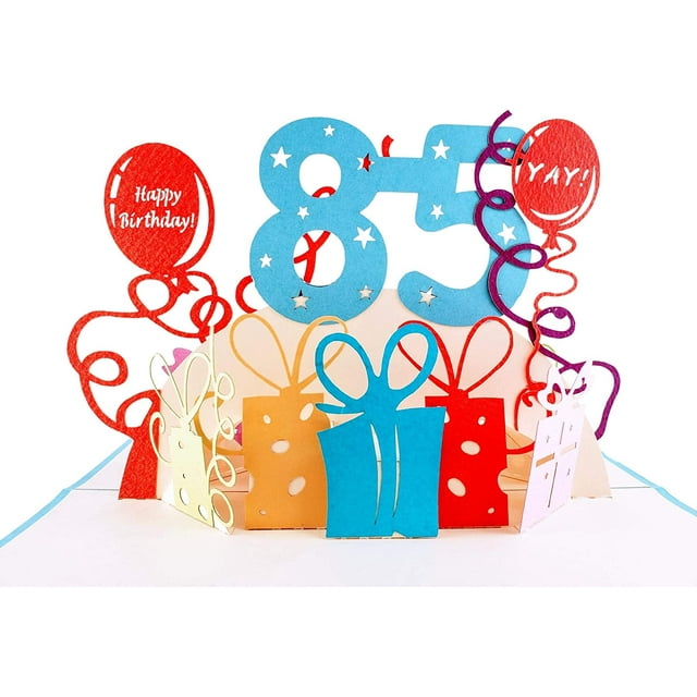 iGifts And Cards Happy 85th Birthday With Lots of Presents 3D Pop Up ...