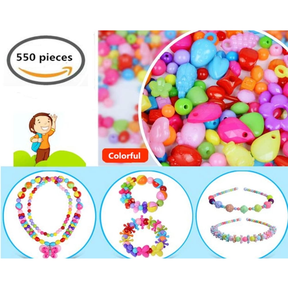 Jewelry Making Kit- Beads Set for Kids Adults Children Craft DIY ...