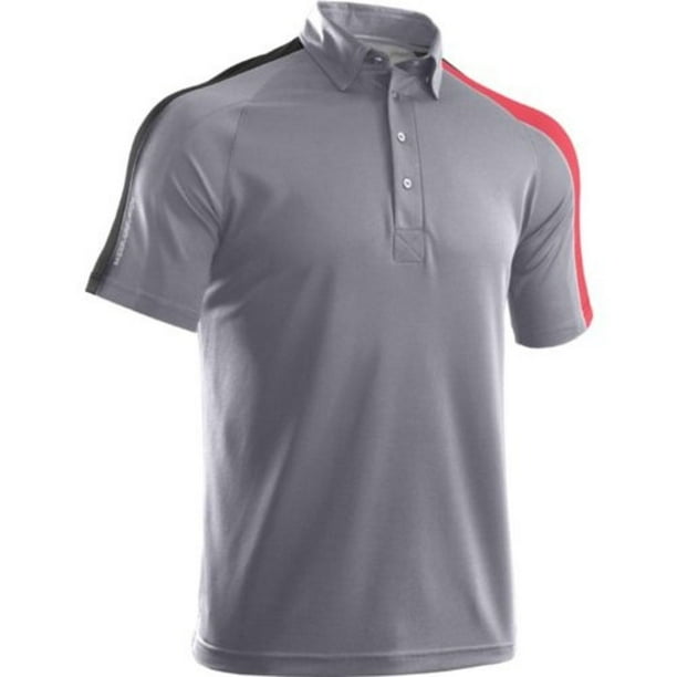 Under Armour Cold Black Golf Polo (Aluminum/Silver) Small - Walmart.com