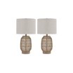 Ashley Signature Design Boho-Chic Orenman Table Lamp Set, Light Brown ...