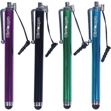 Stylus, Wisdompro 9 Pack Rubber Tip Stylus Bundle of 4.5 inch Colorful ...