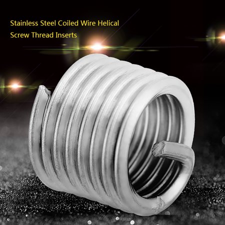 Ejoyous 50pcs Stainless Steel Coiled Wire Helical Screw Thread Inserts ...