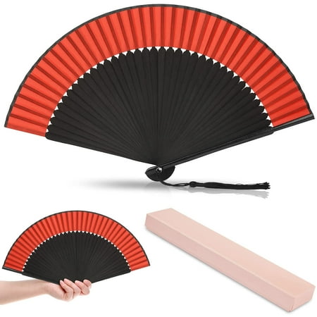 Bail Fan, Folding Fan, Chinese Fan Fan, Big Red Folding Fan, Hand ...