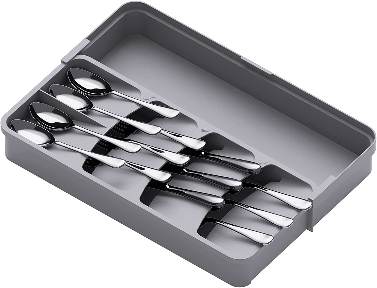 Lifewit Silverware Organizer, Expandable Utensil Tray for Kitchen ...