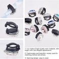 12Pcs 6 Colors Alloy and Glass with Plastic Buckle for Shoe Accessories ...