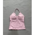 Women’s Longline Strappy Sports Bra Workout Top with Built-in Bra Gym ...