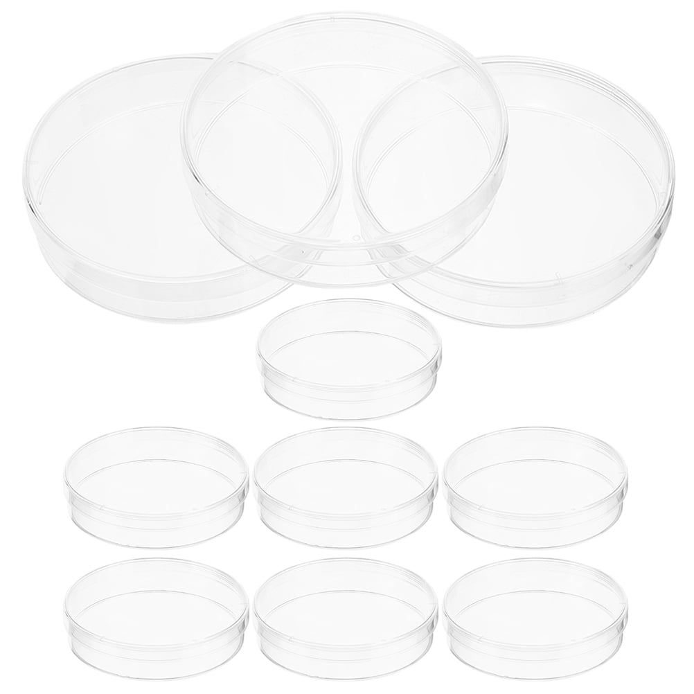 10 placas de Petri de plástico con tapa para cultivo de tejidos ...