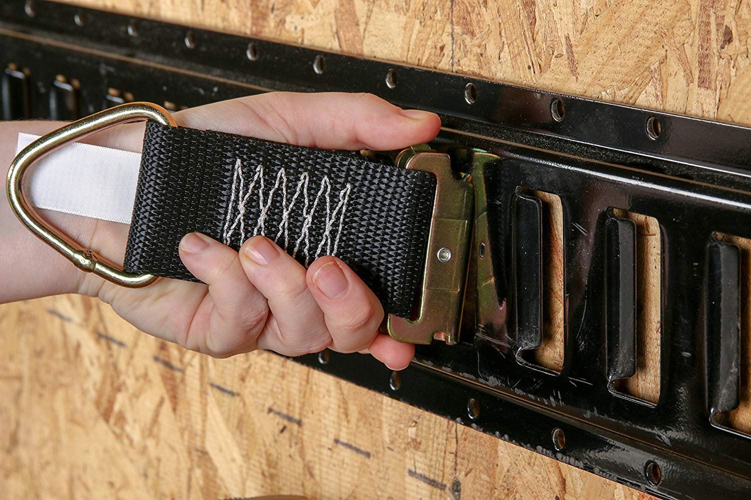 10-Pack E-Track Rope Tie-Offs, 2′ x 6′ Yellow Rope Tieoff Cargo Tie ...