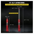 Hydraulic Long Ram Jack 4 Ton (8818lbs) Capacity, Single Piston, 24-43. ...