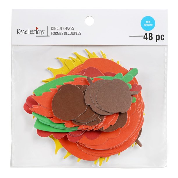 12 Packs: 48 ct. (576 total) Fall Die Cut Shapes by Recollections ...