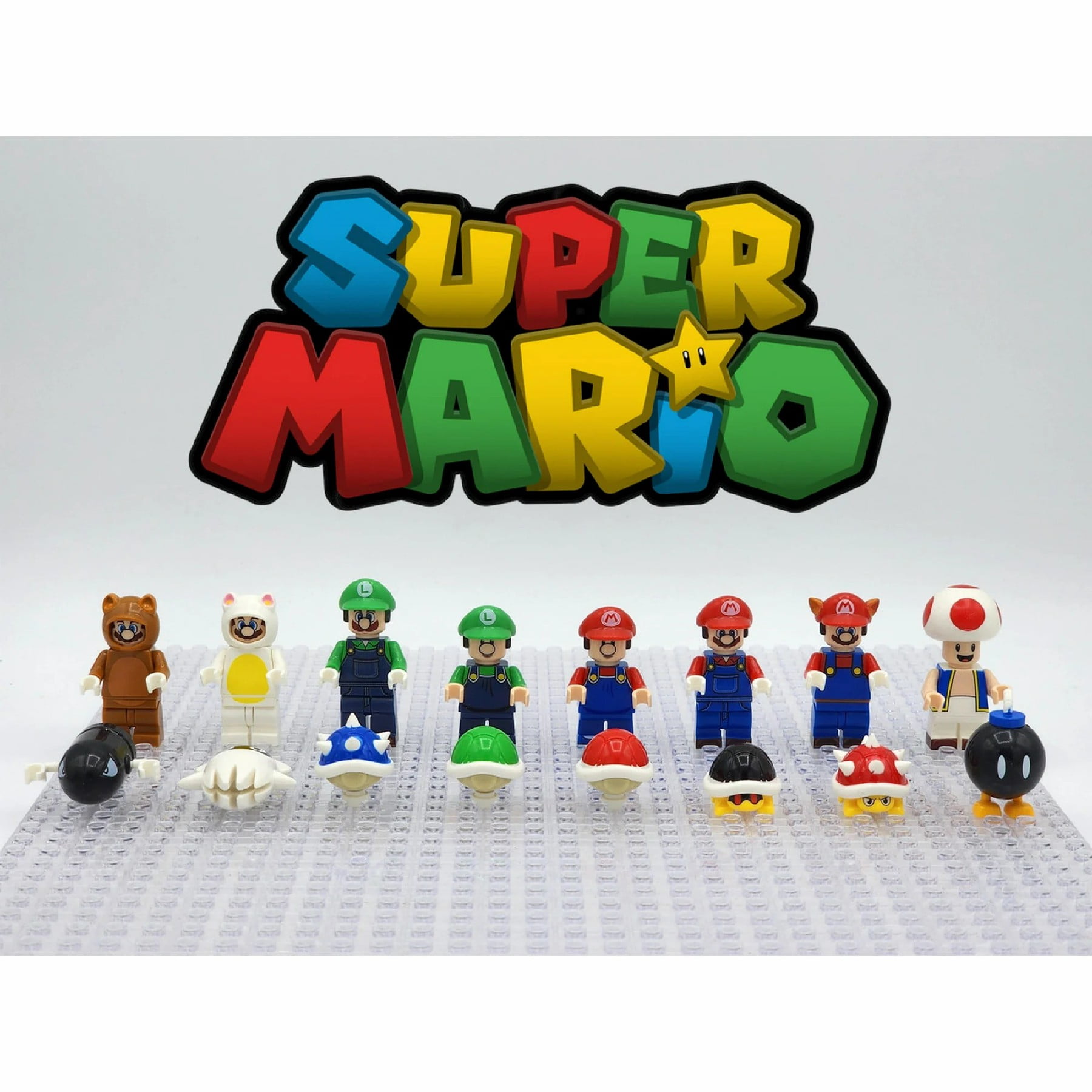 Click here for Delosy 8 Pcs Mario Minifigure Building Block Set -... prices