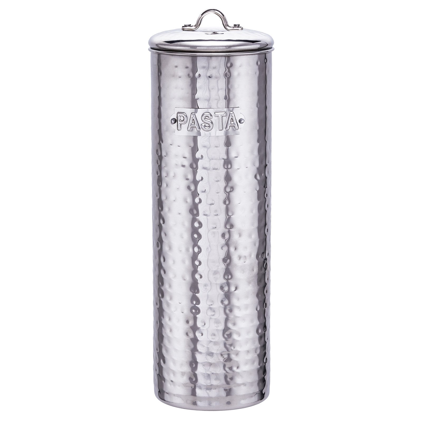 Hammered Stainless Steel Pasta Canister, 12" H. - Walmart.com