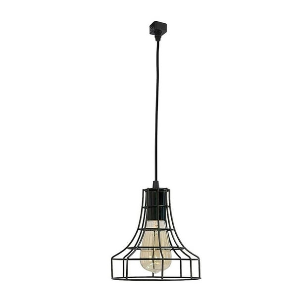 FSLiving J-Type Track Lighting Modern Industrial Look Cage Pendant ...