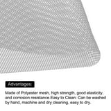 Uxcell 120cm/46.8inch Mesh Fabric Slightly Stretchy for Backpack Pocket ...