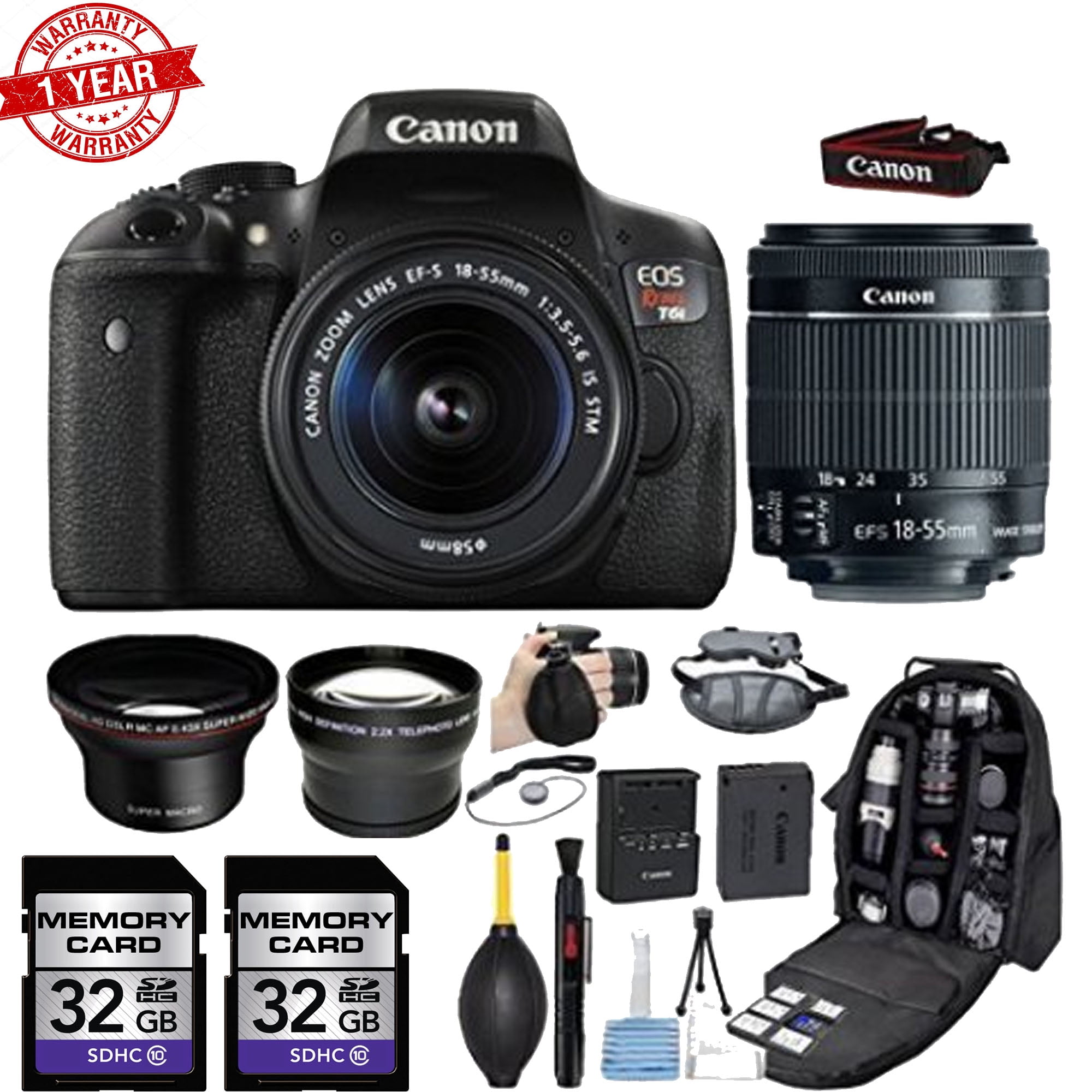 Canon EOS Rebel T6i/T7i DSLR Camera w/18-55mm IS STM Lens|Wide Angle ...