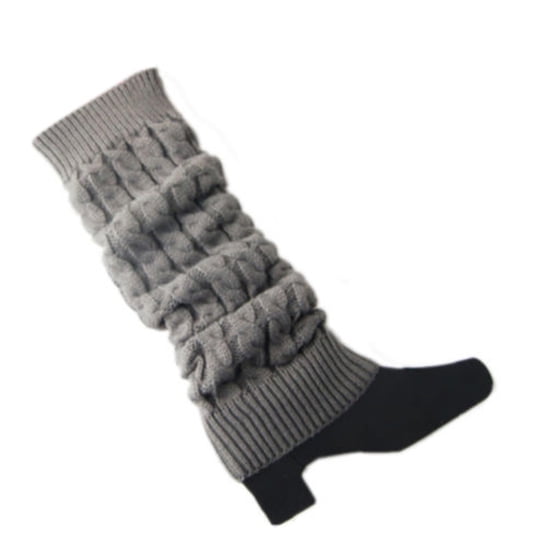OPOLSKI Women Crochet Cable Knit Braided Winter Leg Warmers Boot Cuffs ...