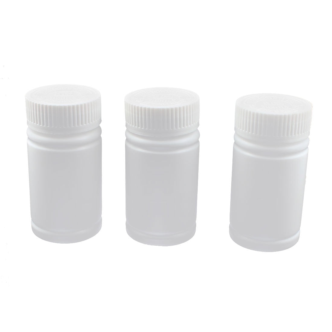 3pcs White Plastic Empty Medicine Bottles Pill Tablet Container Holder ...