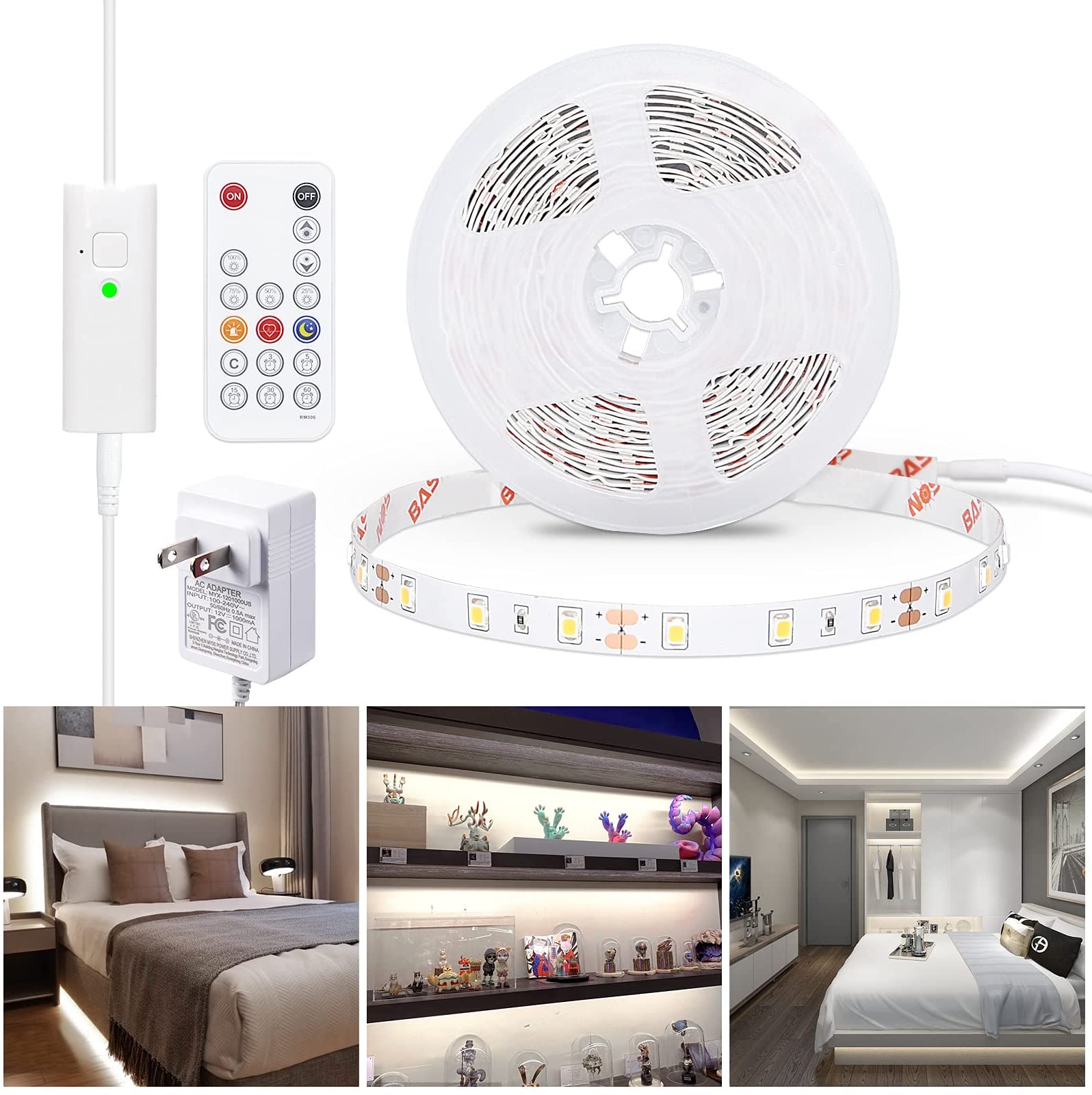 Upgraded RF Control System True RF Remote with Dimmer 360 degree ...