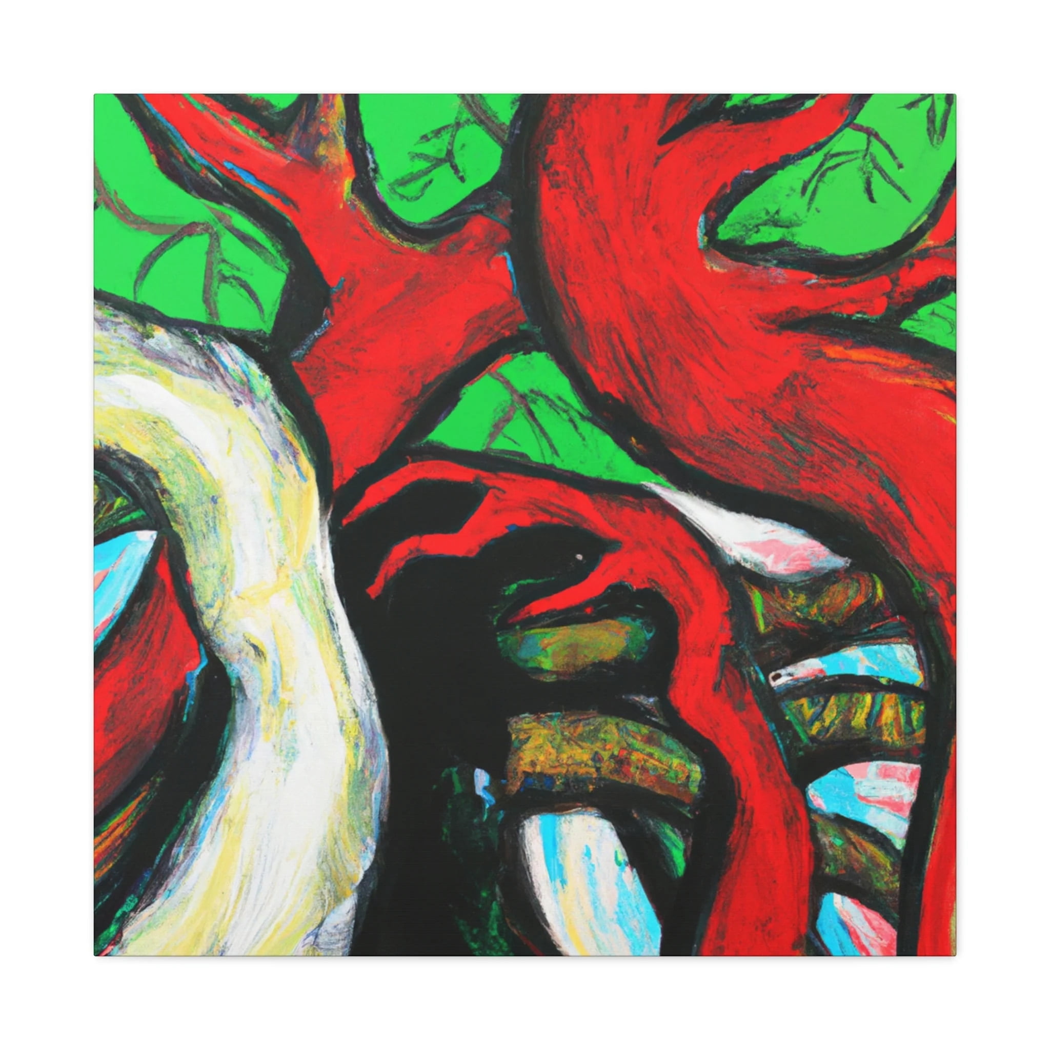 Banyan Tree Reflection - Canvas - Walmart.com