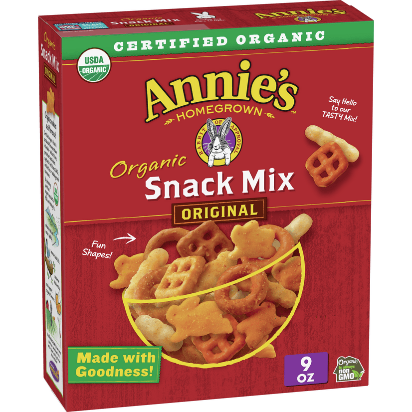 Annie's Organic Assorted Crackers and Pretzels Snack Mix, 9 oz ...