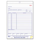 Rediform Receiving Record Forms Book, 5 9/16" x 7 15/16", Three-Part ...