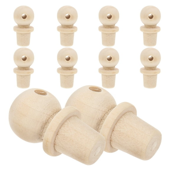 20 Pieces/Set Solid Hard Wood Peg Doll Little BEE Child Wooden Peg ...