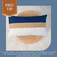 of 2 Navy Blue Jute Rope Textured Patchwork Throw Pillow Covers, 12x20 ...